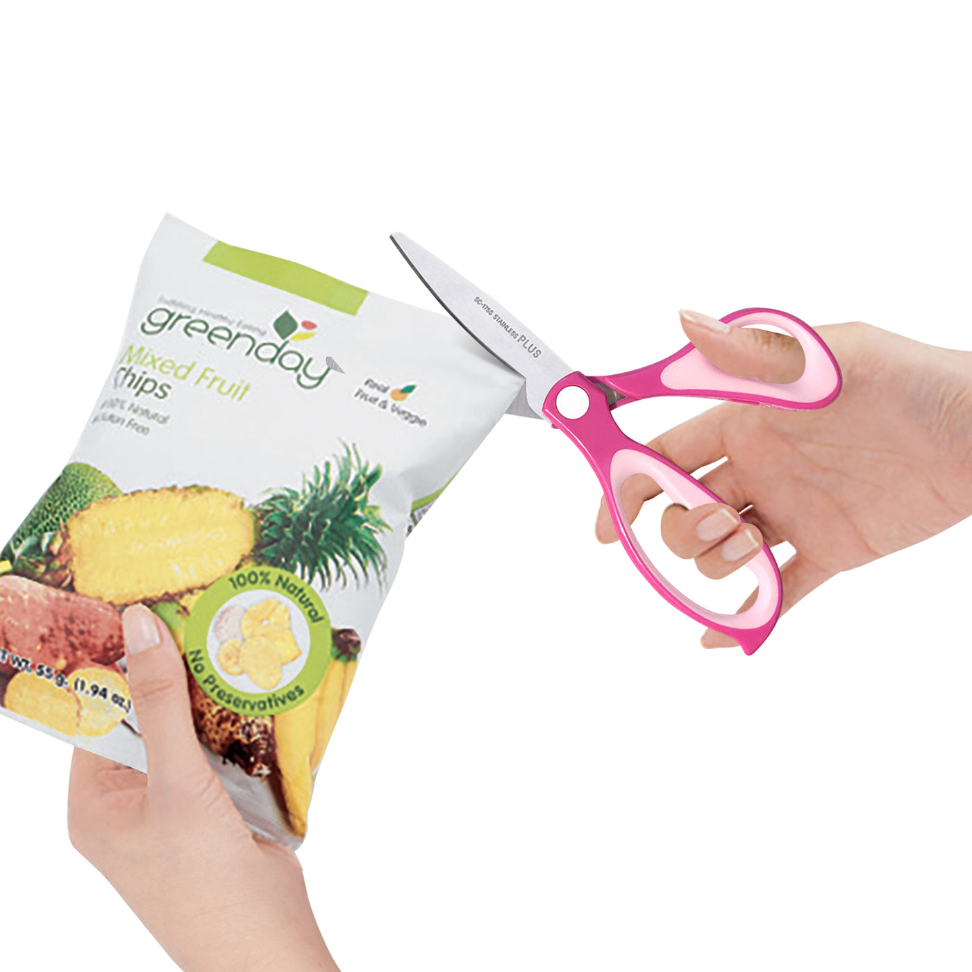 Large Curved Blade Scissors — Guard Your ID