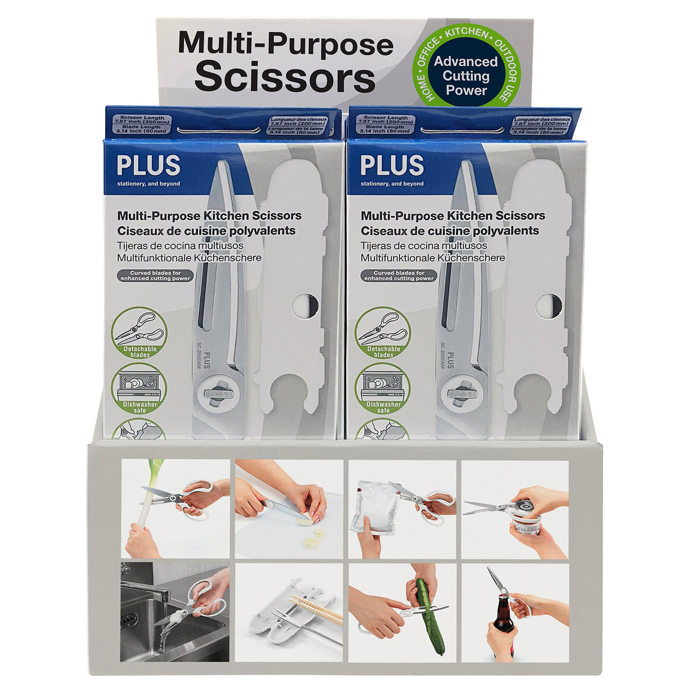 Fitcut Curve Multi-Purpose Kitchen Scissors 12 Unit Filled Display ...