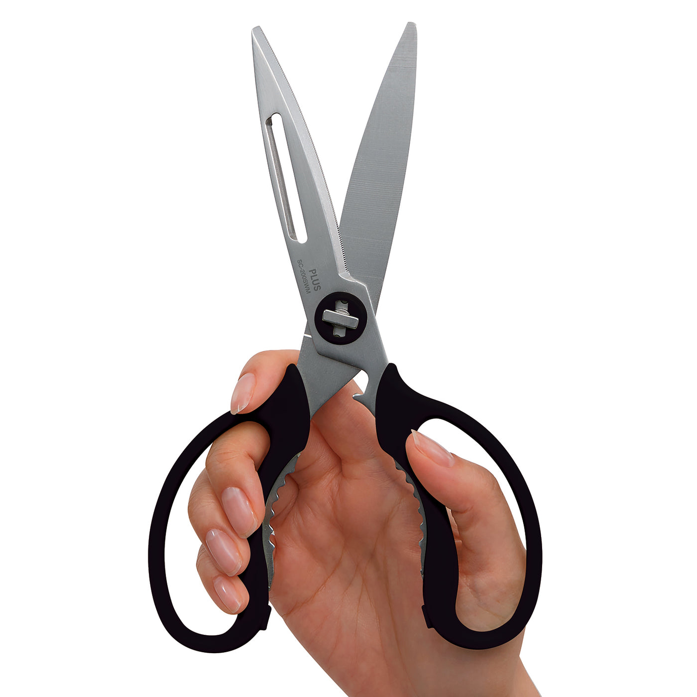 FitCut Curve Kitchen Scissors | 5-in-1 Multi-Purpose Tool – PLUS — PLUS ...