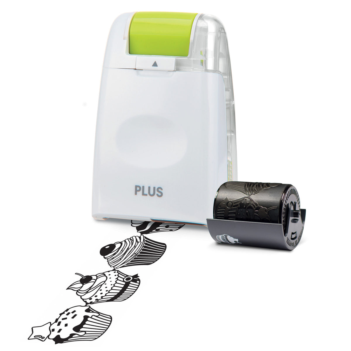 PLUS Deco Roller Full Set – Self-Inking Craft Stamp Applicator with ...