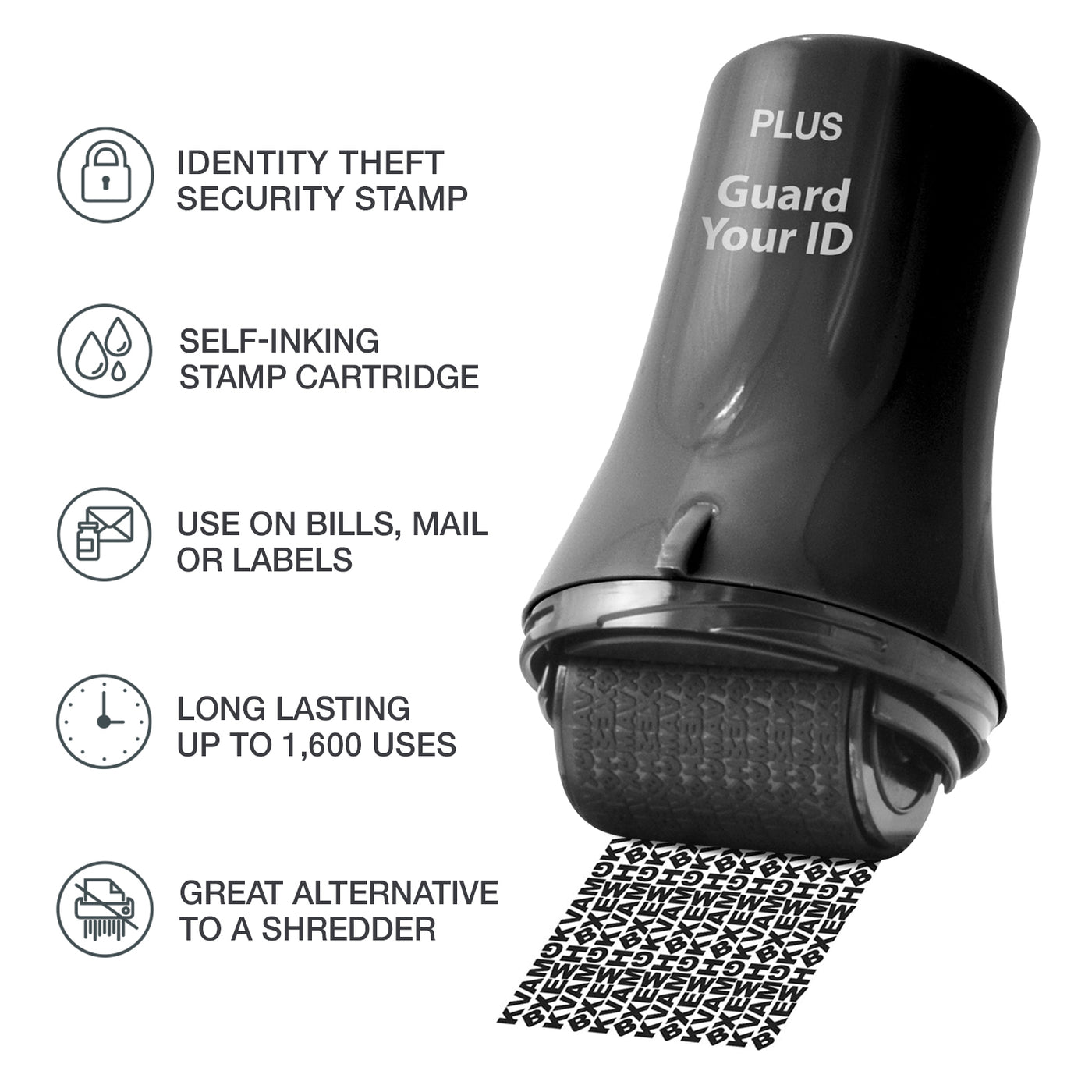 Guard Your ID WIDE Advanced 2.0 Identity Masking Security Roller 2-Pack