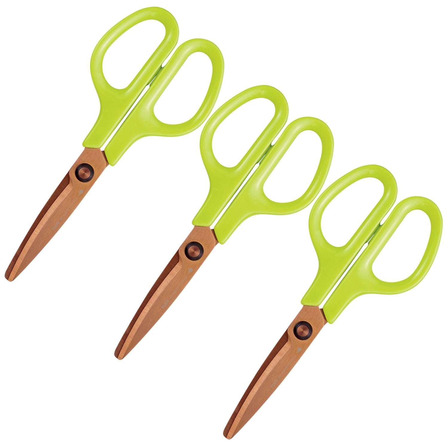 PLUS Titanium Curved Blade Scissors 3-Pack | Washable Precision Cutting ...