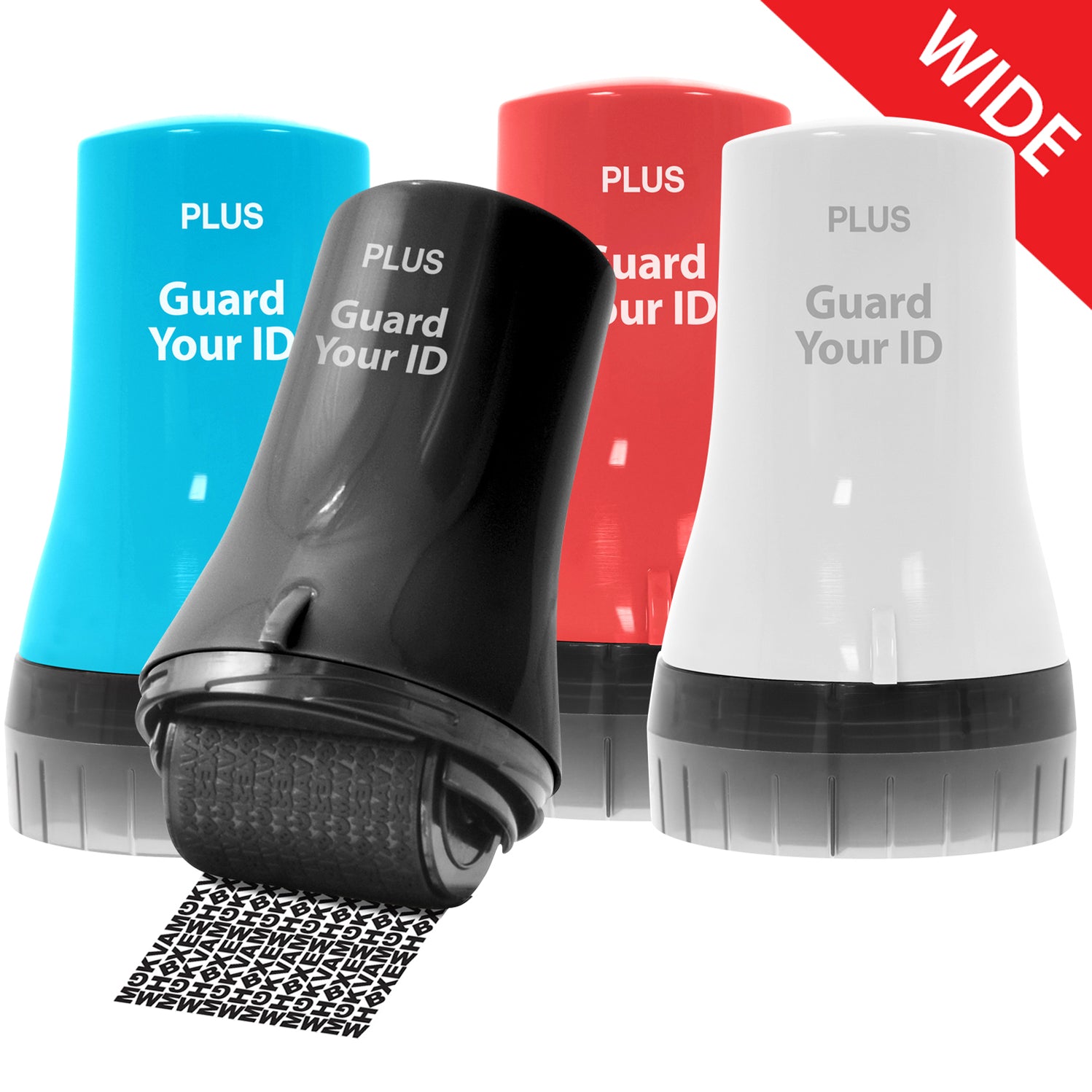 Guard Your ID WIDE Advanced Roller 4-Pack – Extra-Wide Privacy Stamp ...