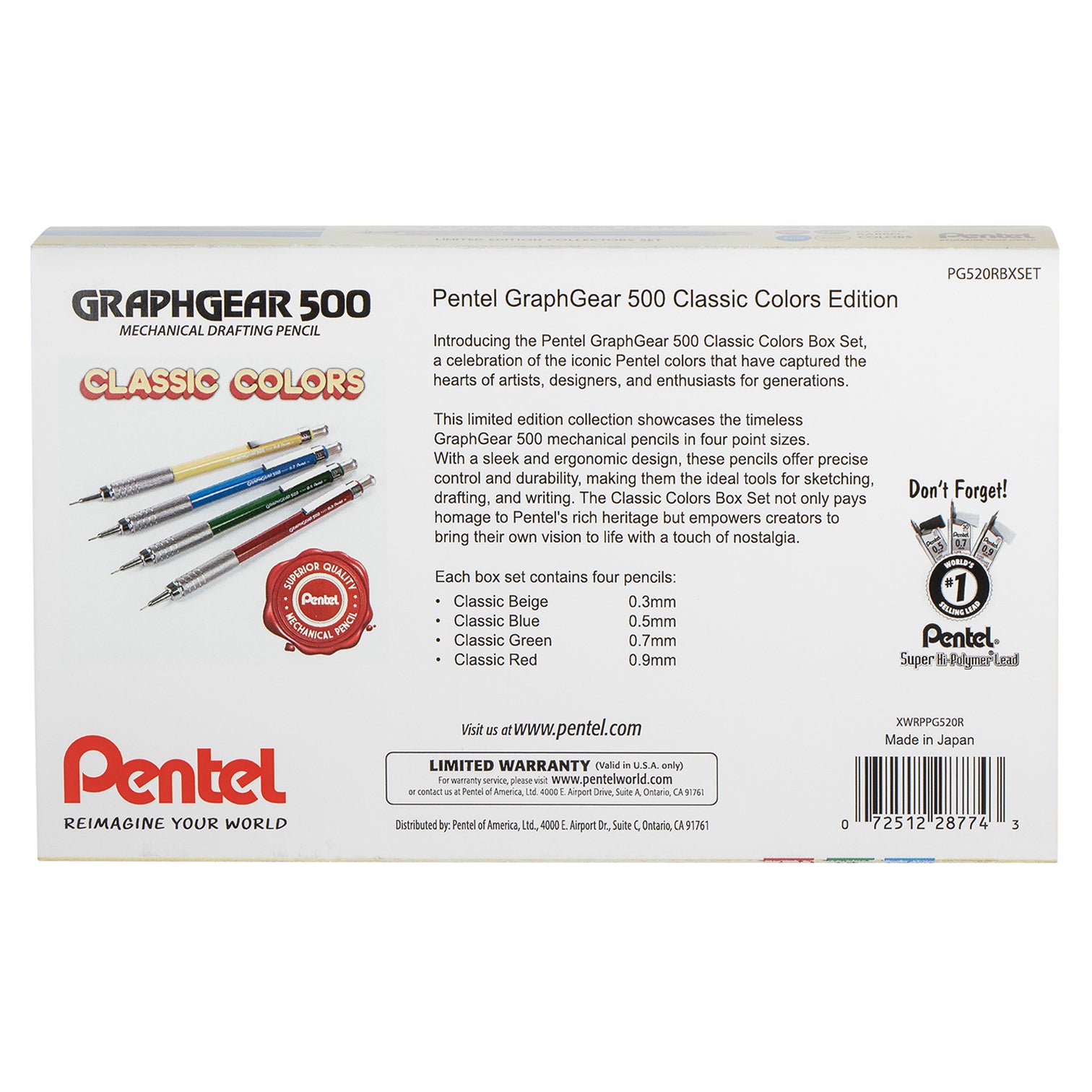 Limited Edition GraphGear 500 Mechanical Pencil Set — Guard Your ID
