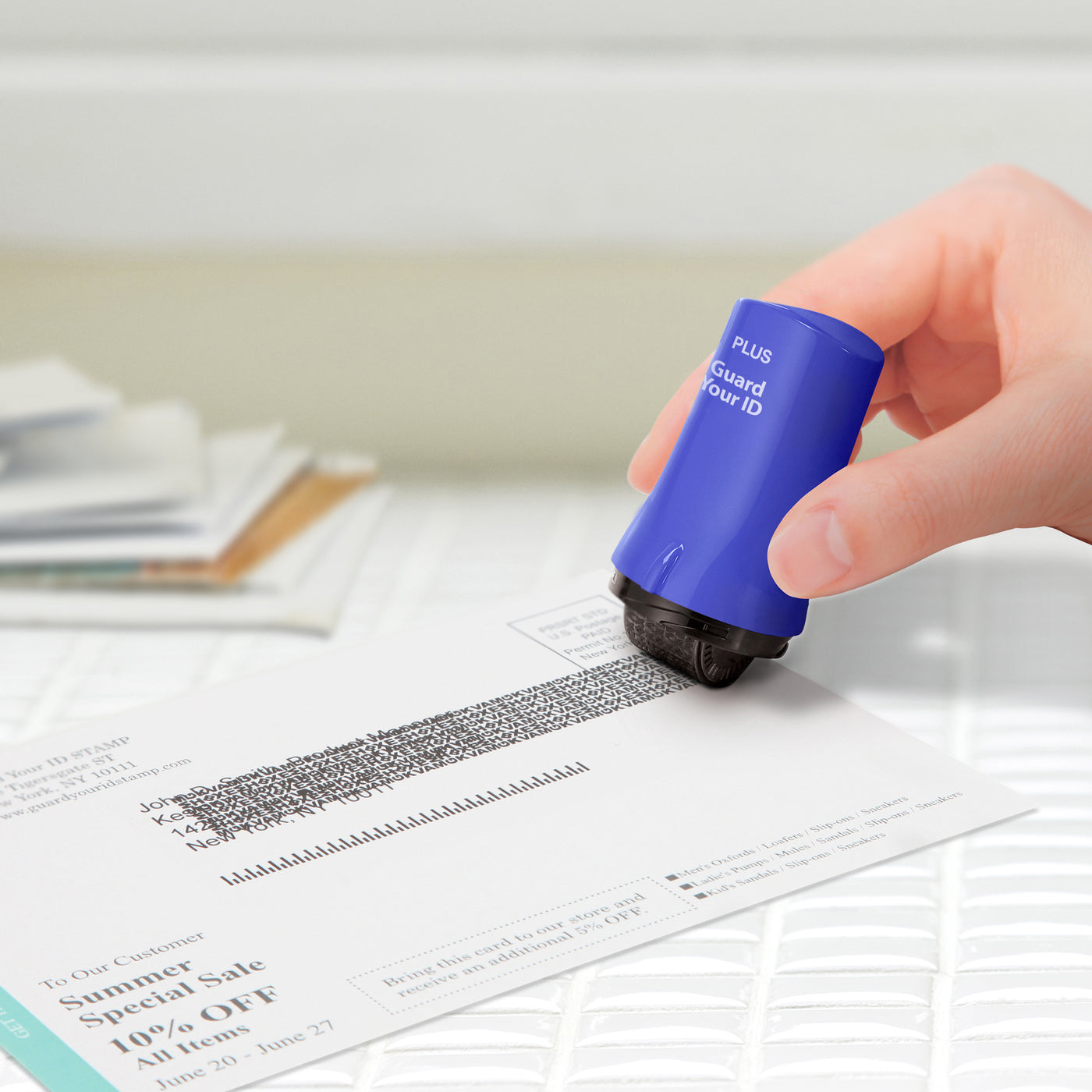 Identity Protection Roller Stamp 4-Pack | Guard Your ID™ — PLUS ...