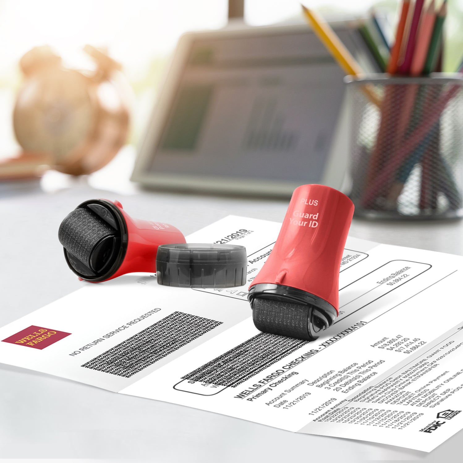 Guard Your ID WIDE Advanced 2.0 Identity Masking Security Roller 2-Pack ...