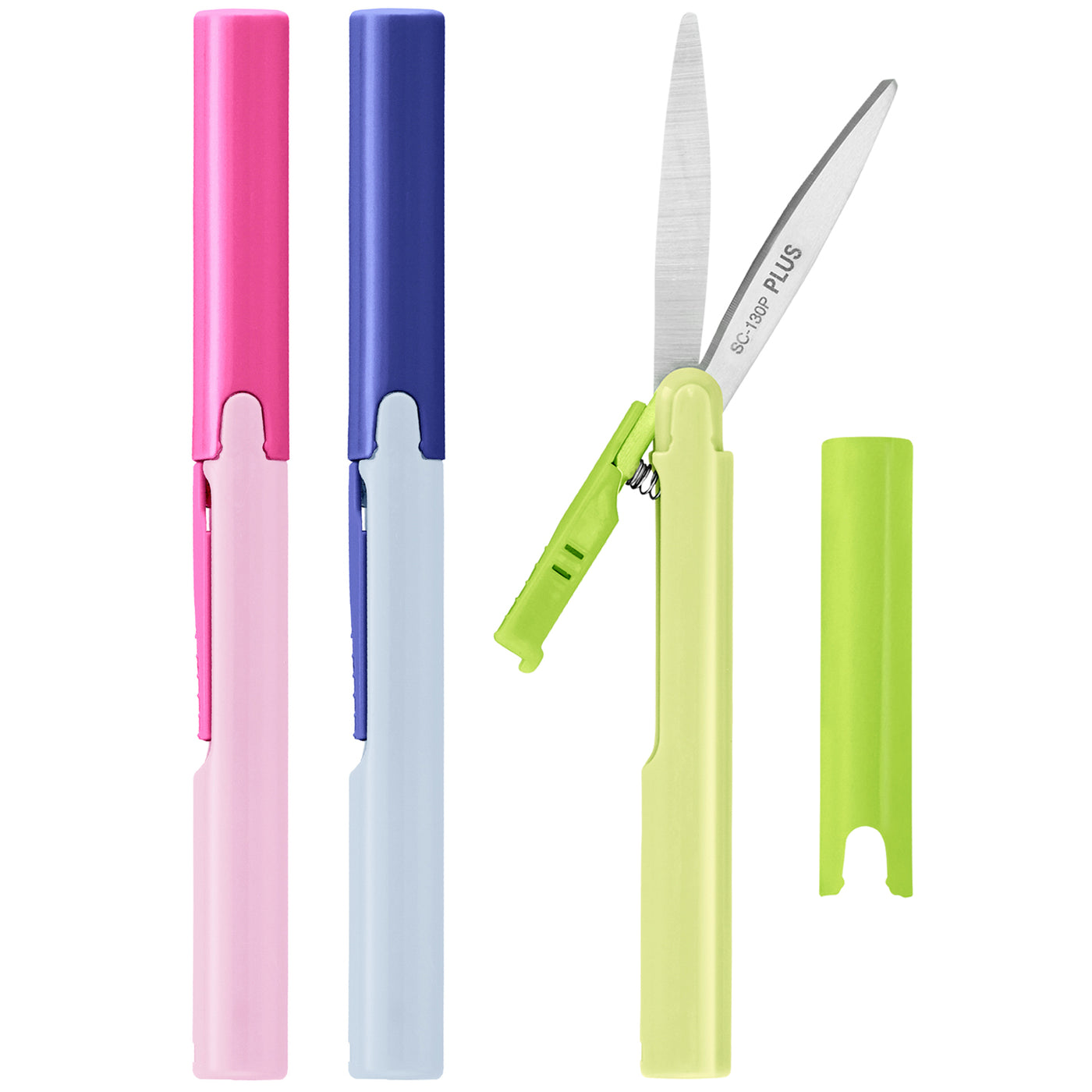 Twiggy Curve Blade Scissors 3-Pack | Compact Travel Scissors — PLUS ...