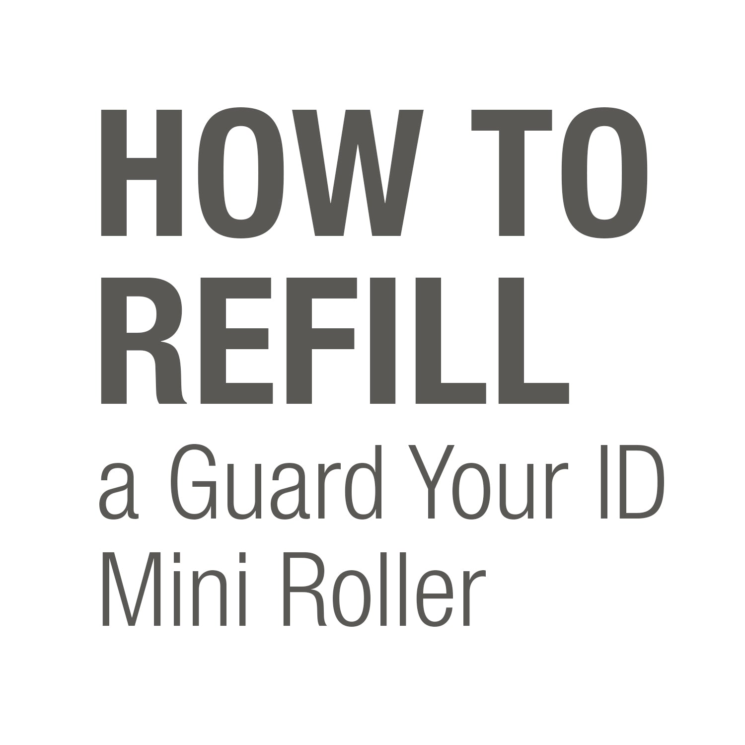 Guard Your ID Mini Roller 4-Pack | Refillable Compact Privacy Rollers ...